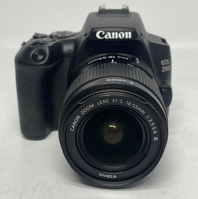 APPAREIL PHOTO REFLEX numérique 24,1 mégapixels Canon EOS 250D EF-S 18 ...