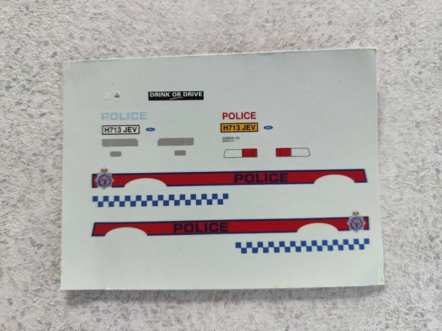 1/43 FORD SIERRA RS Cosworth decals - Northumbria Police. £8.64 ...