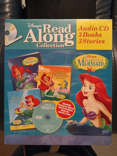 3 DISNEY READ-ALONG Storybook and audio CD Little Mermaid Collection ...