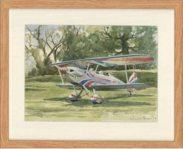 RONALD HOMES - Gerahmtes Aquarell Von 1994, Union Jack-Doppeldecker EUR ...