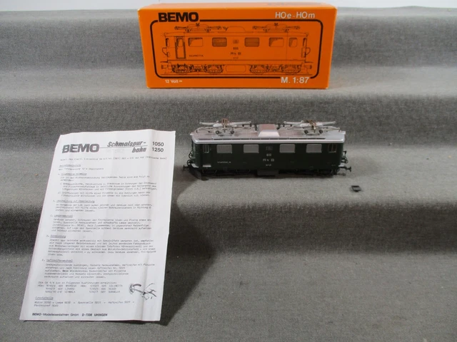 BEMO SPUR H0M 1250/9 Elektrolok BR 610 der RhB DC, Analog in OVP EUR 99 ...