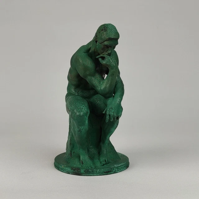 THE THINKER STATUE by Rodin 3D Printed Replica Sculpture, hand-painted ...