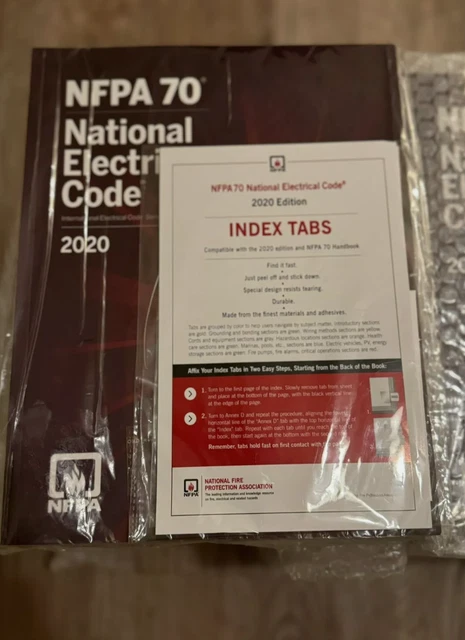 NFPA 70 NATIONAL Electrical Code NEC 2020 with Tabs Paperback $95.91 - PicClick CA