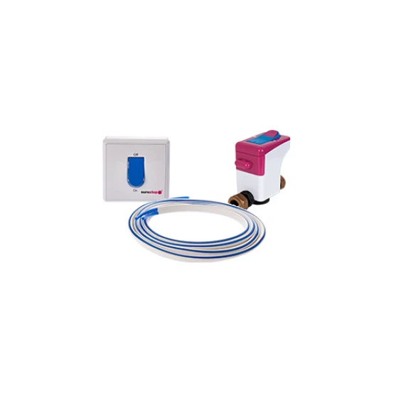 SURESTOP SS/22/RCL STOPCOCK with Remote Switch 22mm Compression Fitting ...