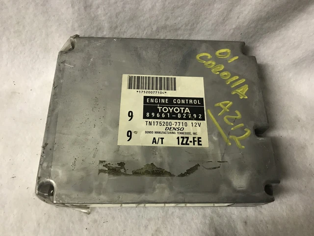 2001 TOYOTA COROLLA Oem Ecu Engine Control Module [Check Part#] 89661 ...