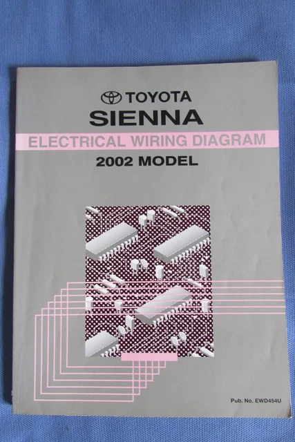 2002 TOYOTA SIENNA EWD454U Electrical Wiring Diagram Factory OEM Repair ...