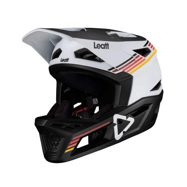 FULL-FACE HELMET MTB 4.0 Gravity White/Black LEATT bike EUR 199,90 ...