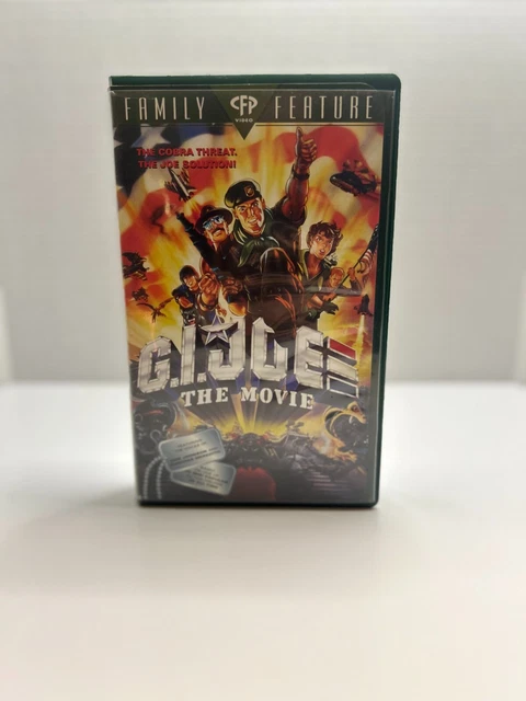 GI JOE: THE Movie VHS Vintage 1987 Animated Feature Film Clamshell CFP ...