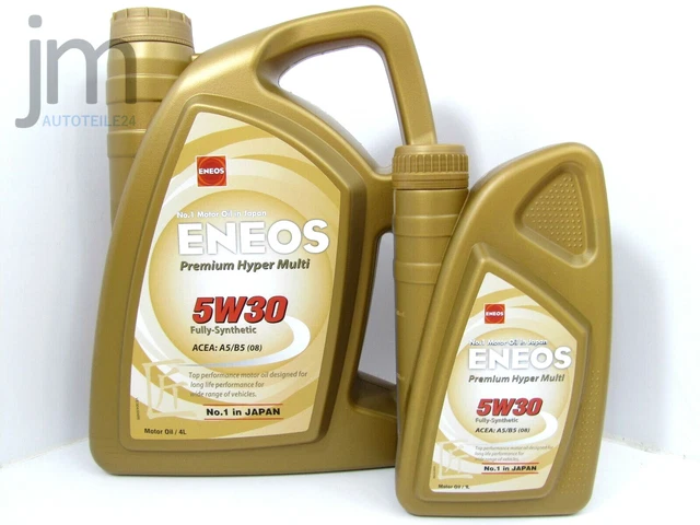 HUILE MOTEUR 1L + 4L ENEOS 5 litres PREMIUM HYPER MULTI 5W-30 5W30 entièremen... EUR 54,31 ...