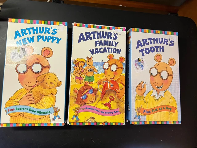 LOT OF 2 VHS PBS Kids ARTHUR Helps His Animal Friends & ARTHUR Goes To ...