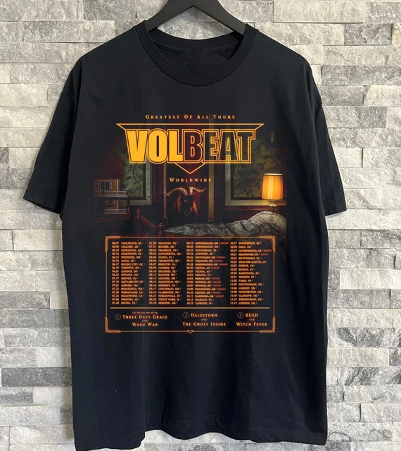 VOLBEAT HALESTORM 2025 tour dates Greatest Of All Tours T Shirt UB185 £ ...