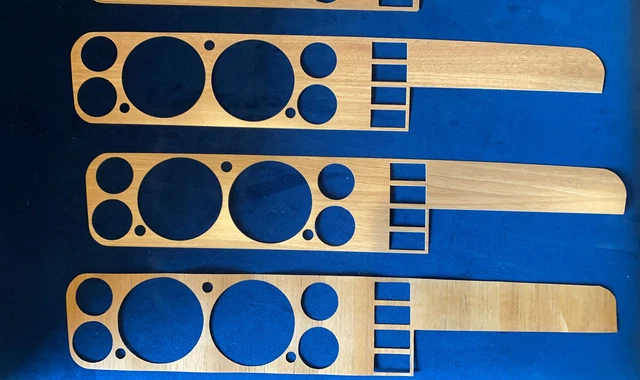 FORD CAPRI MK1 Dashboard Cluster New Venner Wood Facia wood grain cover ...