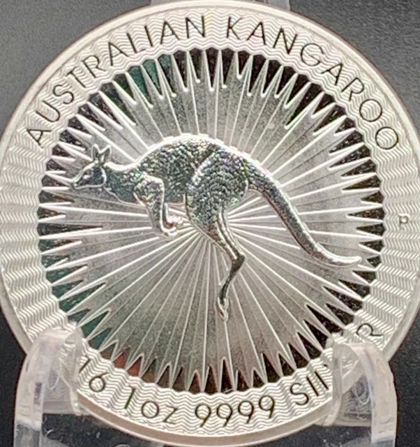 2016 1 OZ Silver Australian Kangaroo Coin .9999 BU Perth Mint EUR 1,16 ...
