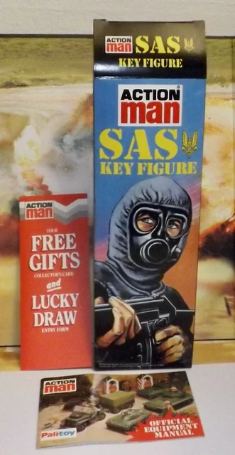 VINTAGE ACTION MAN 40th Empty Box for SAS ** Not Mint* *No Doll* *Flat ...