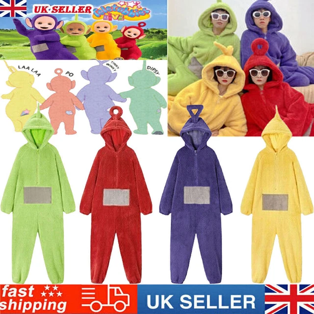 ADULT TELETUBBIES COSTUME Disi Onesis Lala Cosplay Jumpsuit Pajama ...