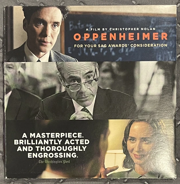 OPPENHEIMER FYC DVD 2023 Cillian Murphy Emily Blunt Matt Damon ... OPPENHEIMER FYC DVD 2023 Cillian Murphy Emily Blunt Matt Damon ...