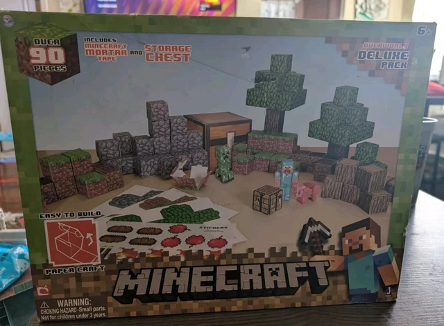 Minecraft Papercraft Overworld Deluxe Pack Build Set