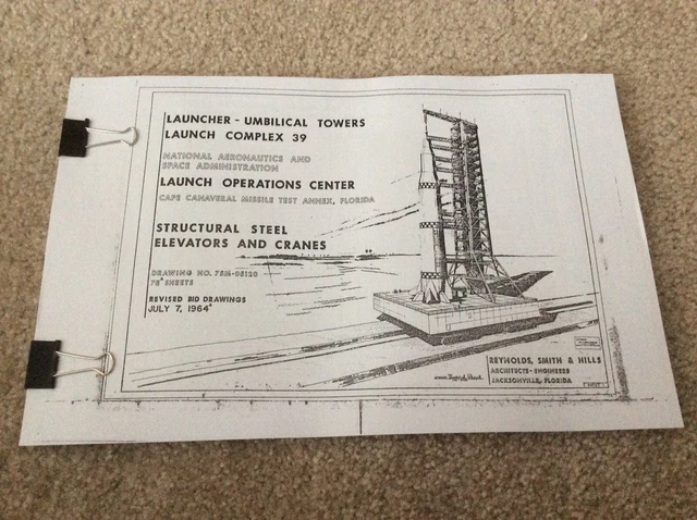 NASA APOLLO LAUNCH Complex 39 Lc-39 Structural Drawings Blueprints ...