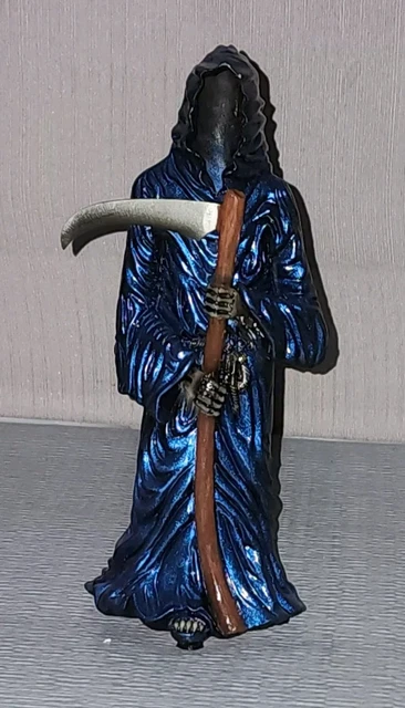 GRIM REAPER 9&× 3.5"× 3" RESIN STATUE With SCYTHE Halloween Spooky No ...