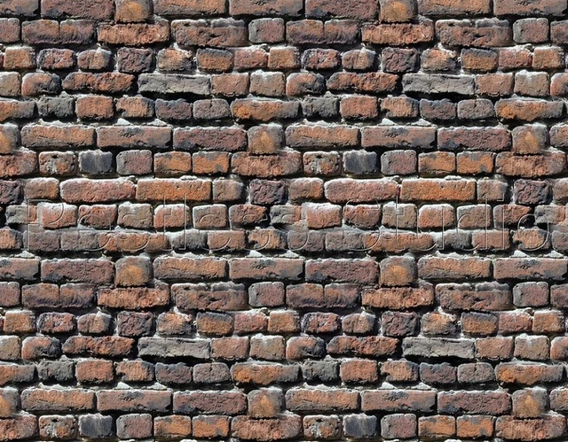 16 SHEETS BUMPY EMBOSSED BRICK stone wall paper 20x28cm HO 1/87 ...