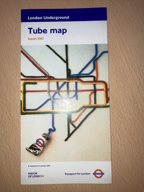 LONDON. UNDERGROUND TUBE Map. (. August. 2003. ) £2.40 - PicClick UK