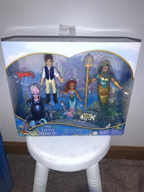 DISNEY LITTLE MERMAID Mini 3" Ariel's Adventure Story Set Little ...
