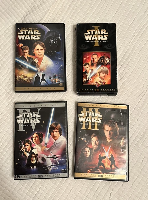 STAR WARS EPISODE I VHS,Story Of Star Wars,A New Hope DVD, Revenge Of ...