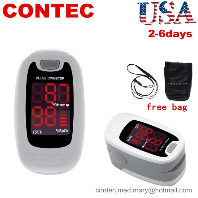 LED FINGER TIP Pulse Oximeter Blood Oxygen meter SpO2 Heart Rate ...