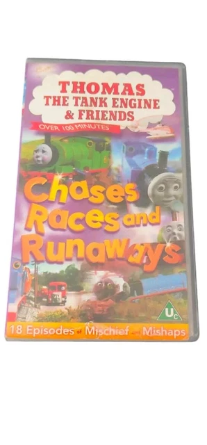 THOMAS THE TANK engine and friends Chases races and runaways VHS VIDEO ...