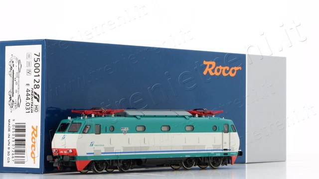 ROCO 7500128 FS locomotiva elettrica E.444.031 livrea XMPR , ep.V-VI No ...