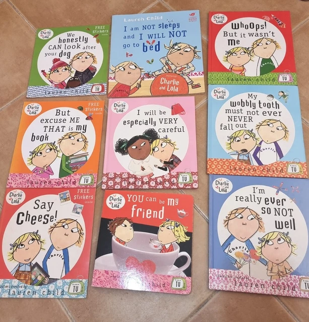 CHARLIE AND LOLA book BUNDLE of 9 Hardcover & softcover books by Lauren ...