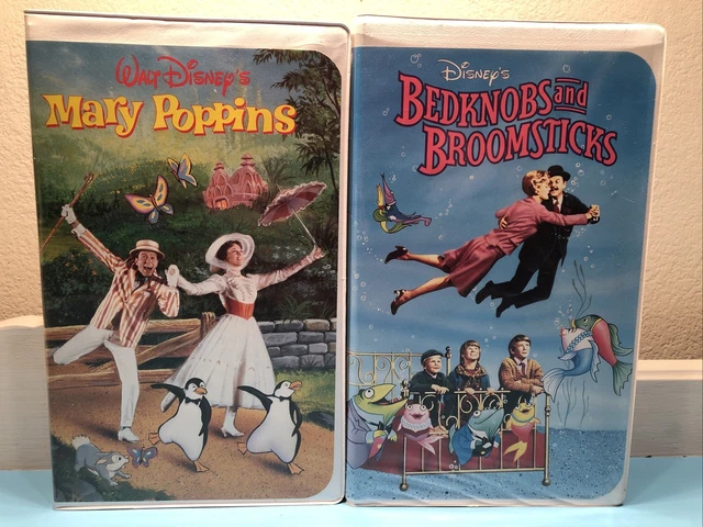 DISNEY MARY POPPINS and Bedknobs and Broomsticks VHS Lot $18.57 ...