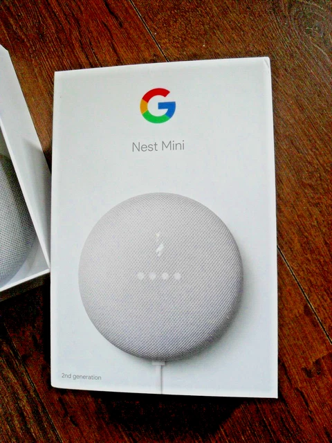 GOOGLE NEST MINI Speaker (2nd Generation) Smart Speaker Chalk ...