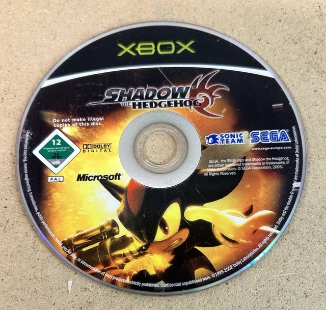ORIGINAL XBOX SHADOW The Hedgehog Disc only £6.96 - PicClick UK