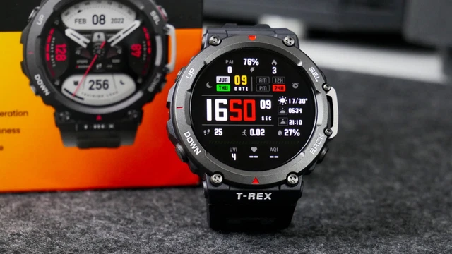 AMAZFIT T-REX 2 GPS 47mm Cassa in Polimero e Cinturino Sport nero EUR ...