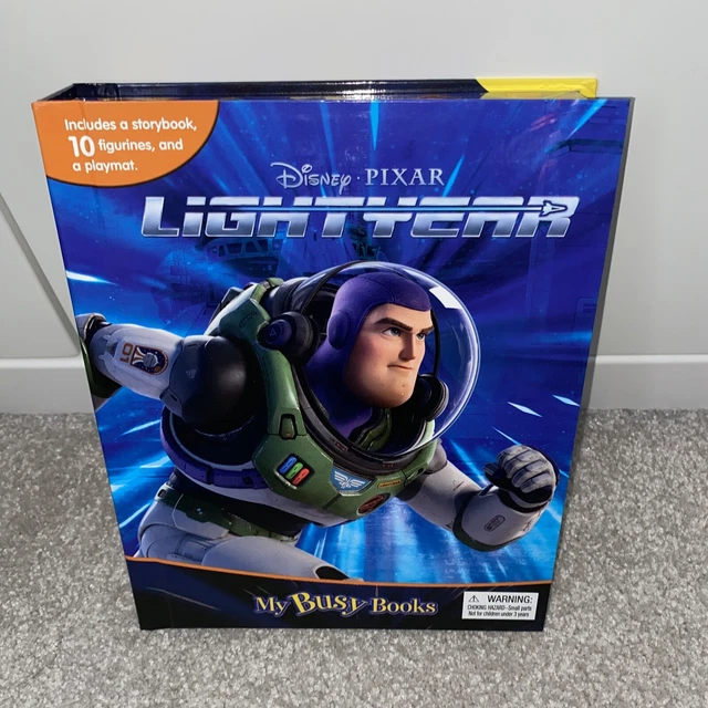 DISNEY PIXAR LIGHTYEAR Buzz Lightyear My Busy Book with Playmat & 10 ...