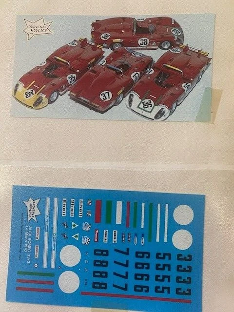 ALFA ROMEO 33/3 Le Mans 1970 - Decal Cartograf £9.00 - PicClick UK