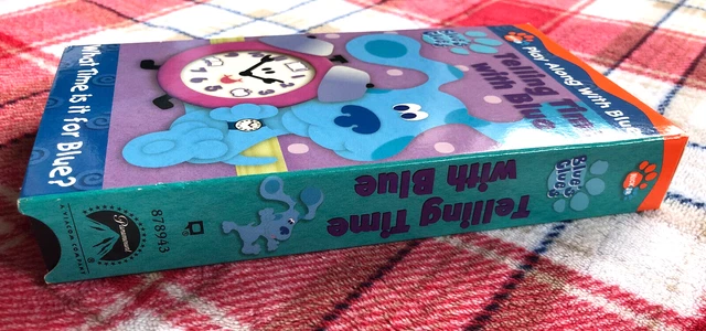 BLUE'S CLUES PLAY Along with Blue TELLING TIME WITH BLUE Nick Jr VHS ...