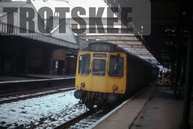 35MM SLIDE BR British Railways DMU Class 110 Sheffield Victoria 1973 ...