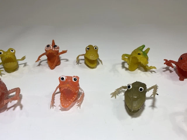 JIGGLER UGLY TOY Monster Hong Kong Vending 1970's Rubber Finger Puppet ...