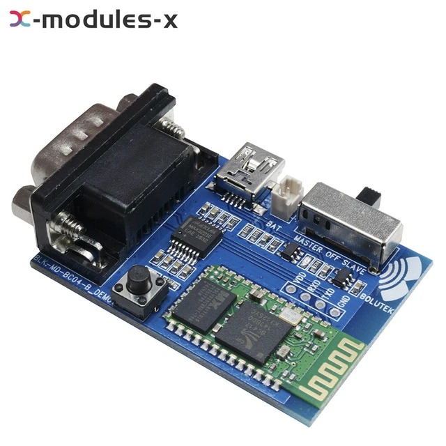 RS232 BLUETOOTH SERIAL Adapter Communication Master-Slave Module 5V ...