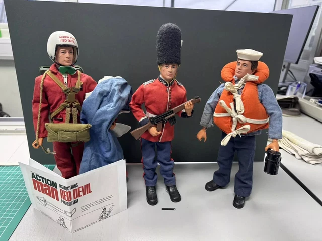 VINTAGE ORIGINAL ACTION Man Job Lot- Sailor, Red Devil & Queens Guard £ ...