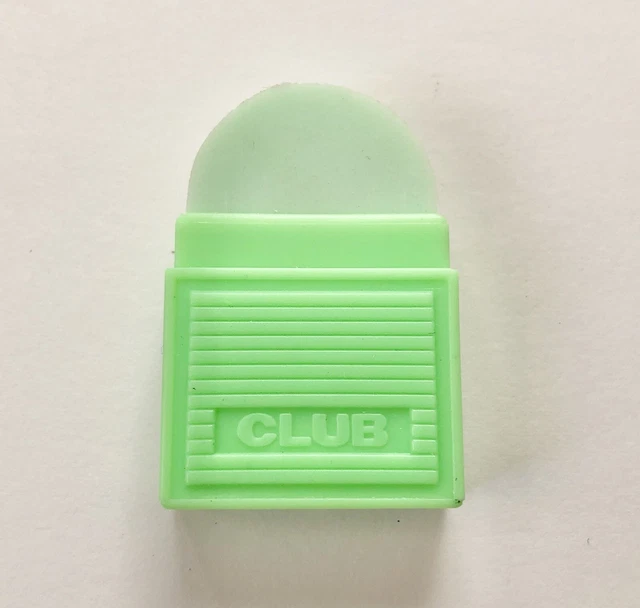 VINTAGE RETRO 1980'S KUTSUWA POPS CLUB Japan Cased GREEN Eraser Rubber ...
