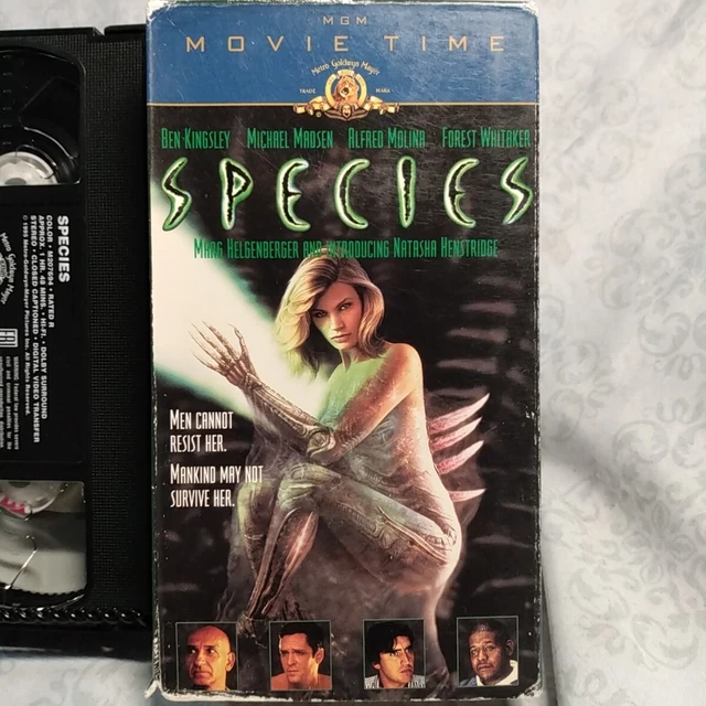 SPECIES VHS HORROR Sci-Fi Ben Kingsley MGM Movie Time 1999 £4.54 - PicClick UK