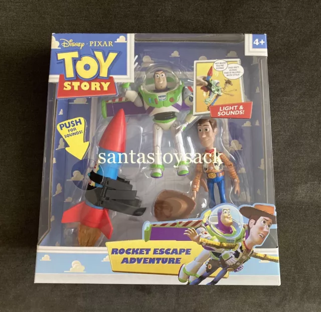 Mattel Disney Toy Story Buzz Lightyear And Woody Adventure Pack Plus