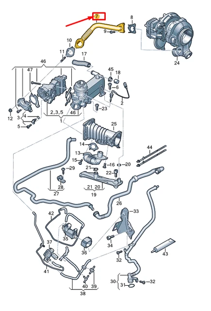 AUDI A8 D5 Tuyau de raccordement 059131525FK NOUVEAU ORIGINE EUR 144,88 ...