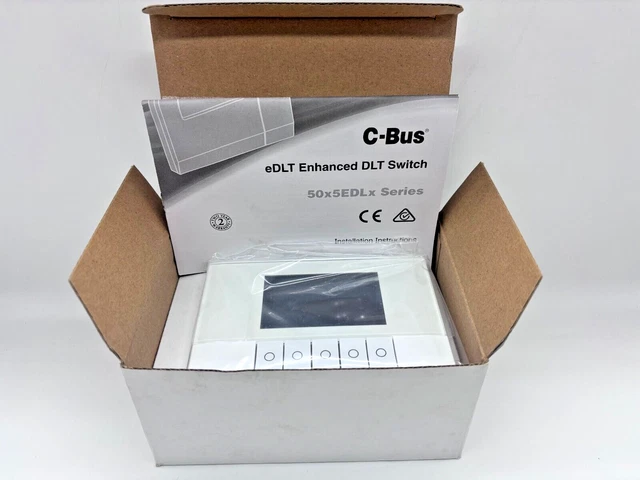 CLIPSAL C-BUS 5085EDLW-PW ENHANCED DLT SWITCH C-BUS eDLT, WHITE GRID ...