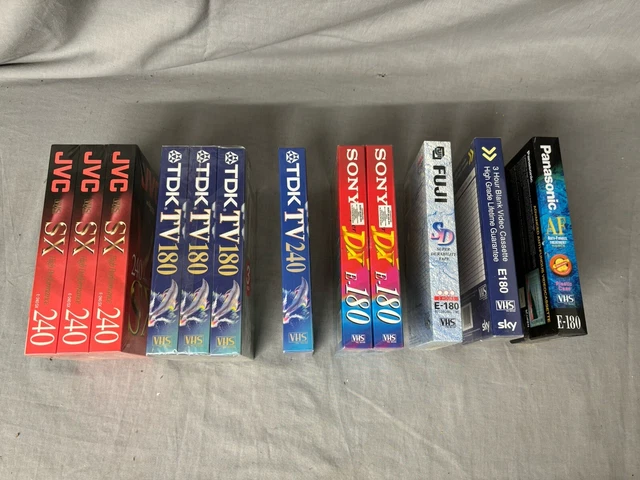 VINTAGE SEALED VHS Blank video tapes Bundle £35.00 - PicClick UK