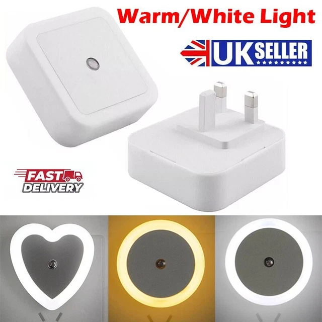 Plug In Socket Dusk Dawn Sensor Automatic Led Night Light Energy Saving