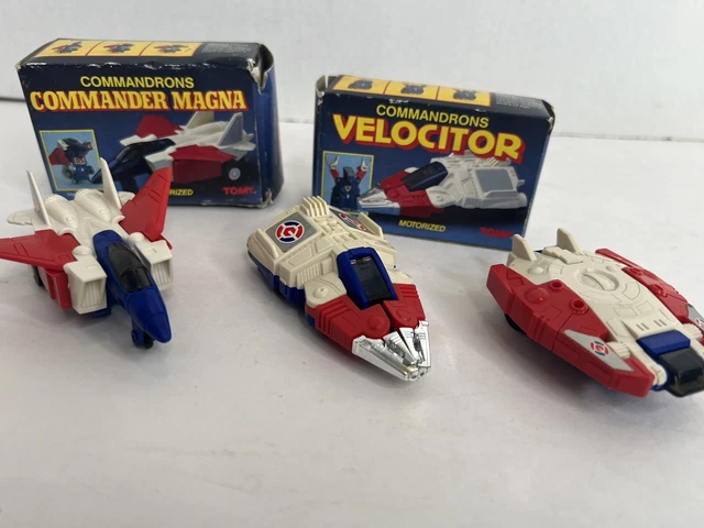 MCDONALDS VINTAGE 1985 Tomy Commandrons Transformers G1 Set of 3 Toys ...
